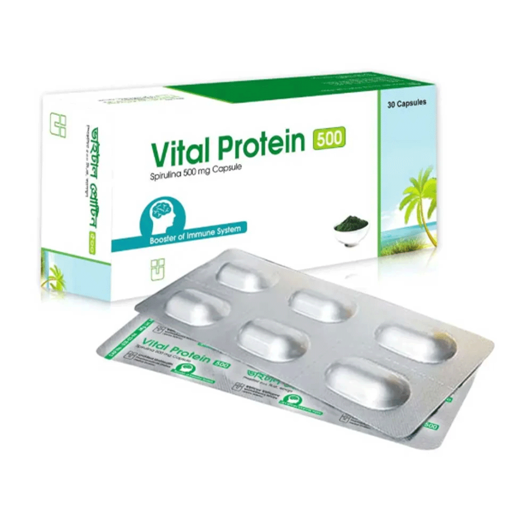 VITAL PROTEIN Capsule 500mg (1 Strip=6 Pieces) – BioMed Pharmacy