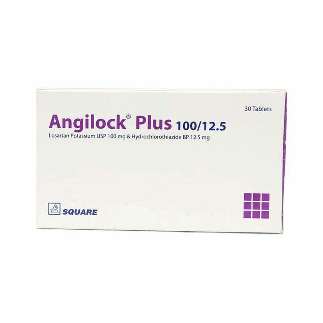 Angilock Plus Tablet 100 mg+12.5 mg (1 Strip=10 Pieces) – BioMed Pharmacy